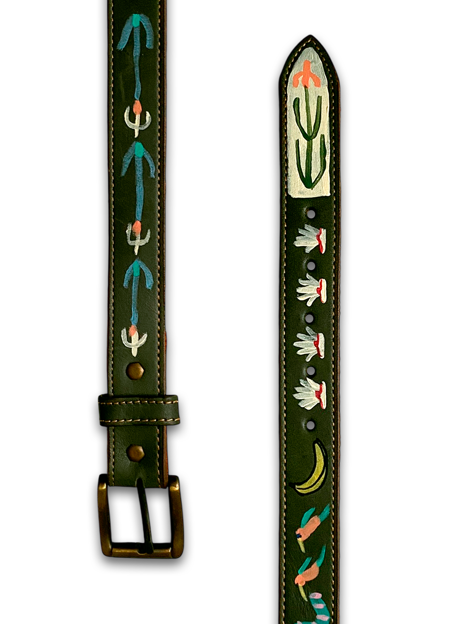 Hand-Painted Leather Belt (Size 26) – Fields Outfitting